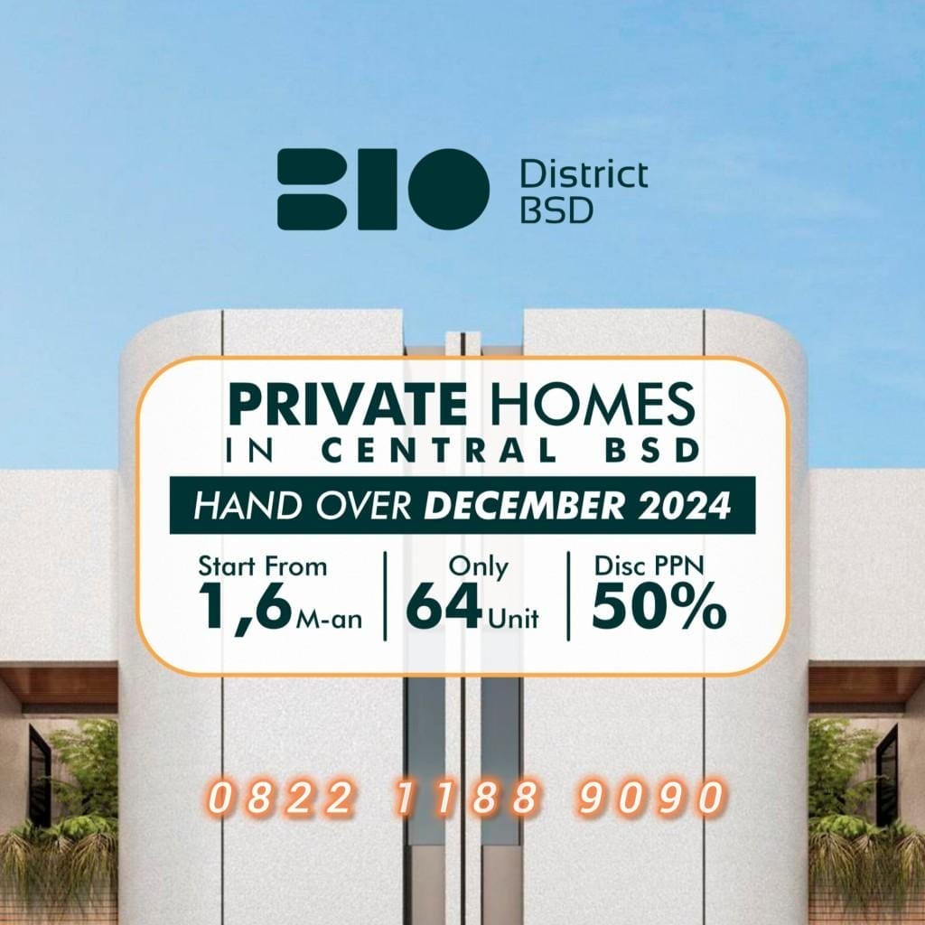 Perumahan Baru di BSD , DP 0% - BIO District at Central BSD - Type A ...